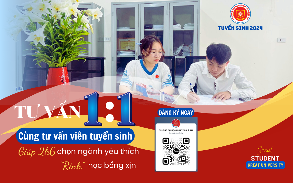Để đăng ký tư vấn và nhận thông tin tuyển sinh mới nhất từ NAUE bạn chỉ cần quét mã QR Zalo OA ...
